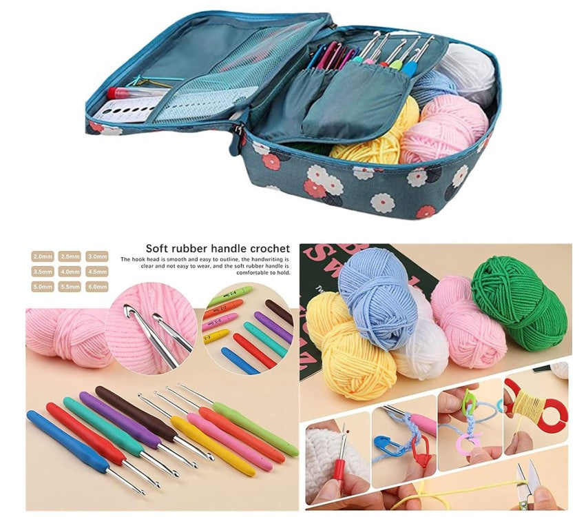 Kit completo de crochet con varios Accesorios Para Tejer – Coser en Línea